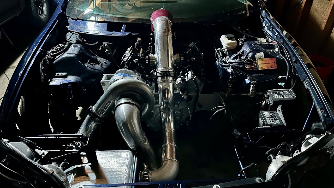 F1-X Procharged Camaro - Wiring and Plumbing Rear Mounted Radiator ...