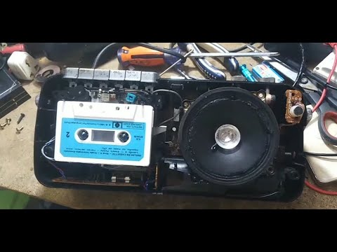 how to repair Tape recorder cassette player head panasonic - YouTube