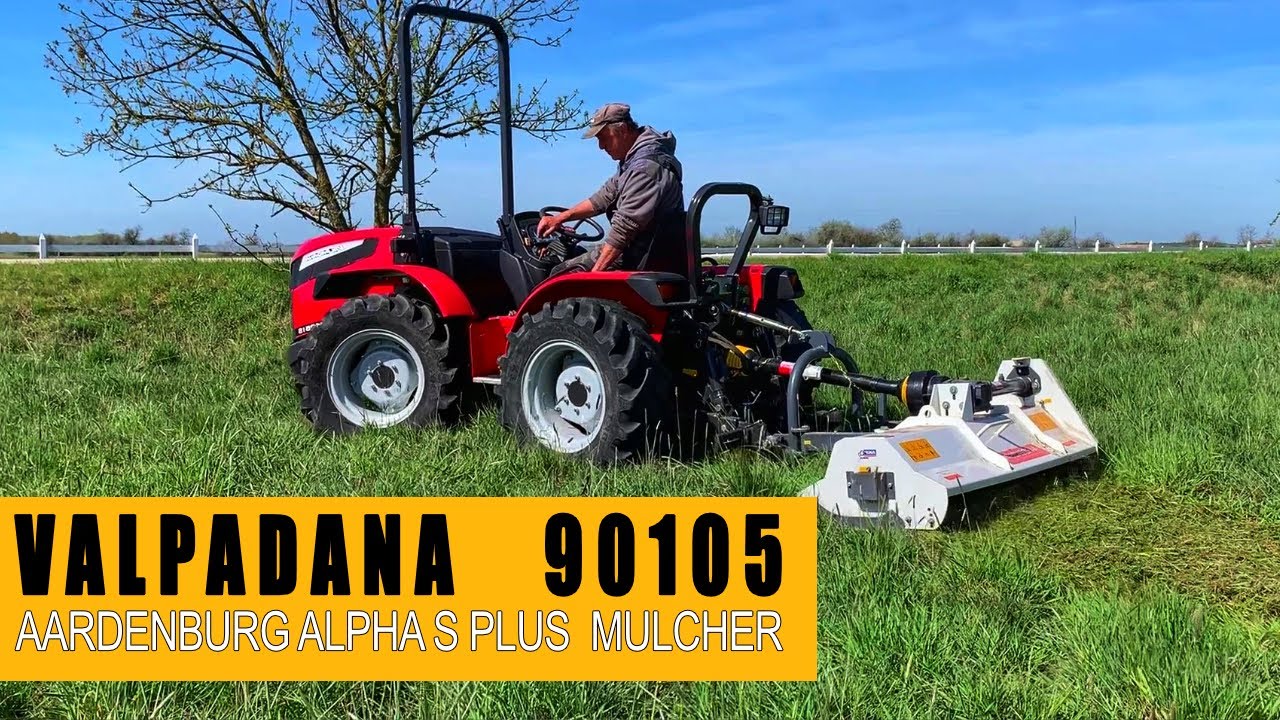 Aardenburg Alpha S 1650 Plus mulcher - Valpadana 90105 tractor - YouTube
