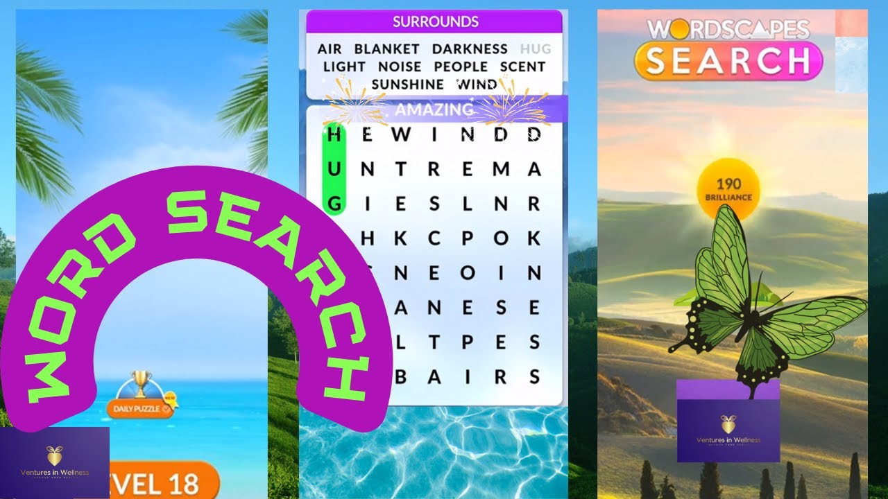 🏝️🌄Relaxing Beach & Mountain Sleep Word Search - Find Them All? - YouTube
