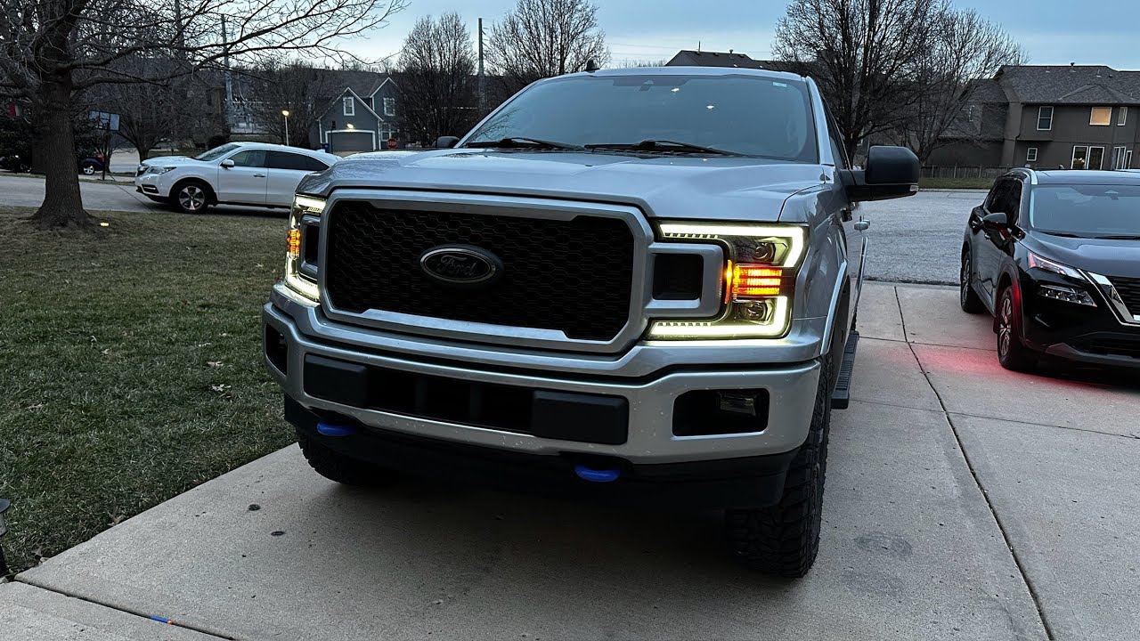 2018-2020 F150 Alpharex LUXX headlights, super bright! - YouTube