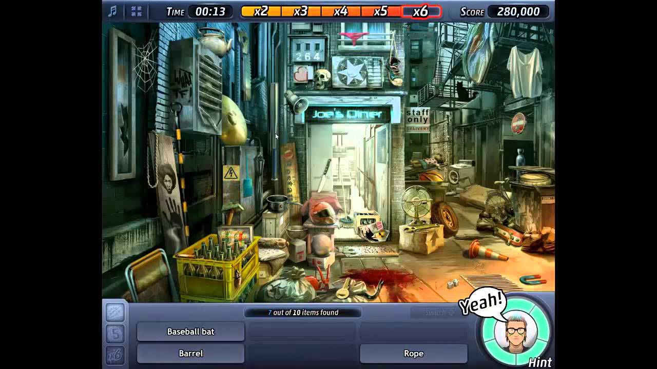Criminal Case 8 Restaurant Backdoor Crime Scene Tutorial Gameplay - YouTube