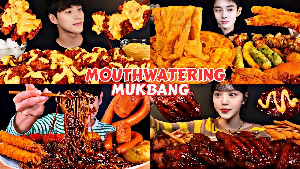 MUKBANGERS Eating MOUTHWATERING Food | Big Satisfying Bites | Mukbang ...