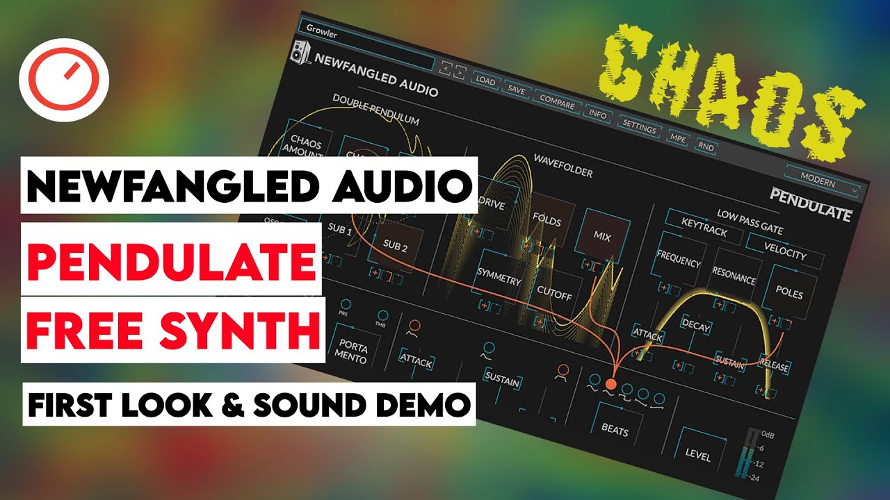 Newfangled Audio Pendulate, Free Synthesizer Plugin (Buchla-Inspired ...
