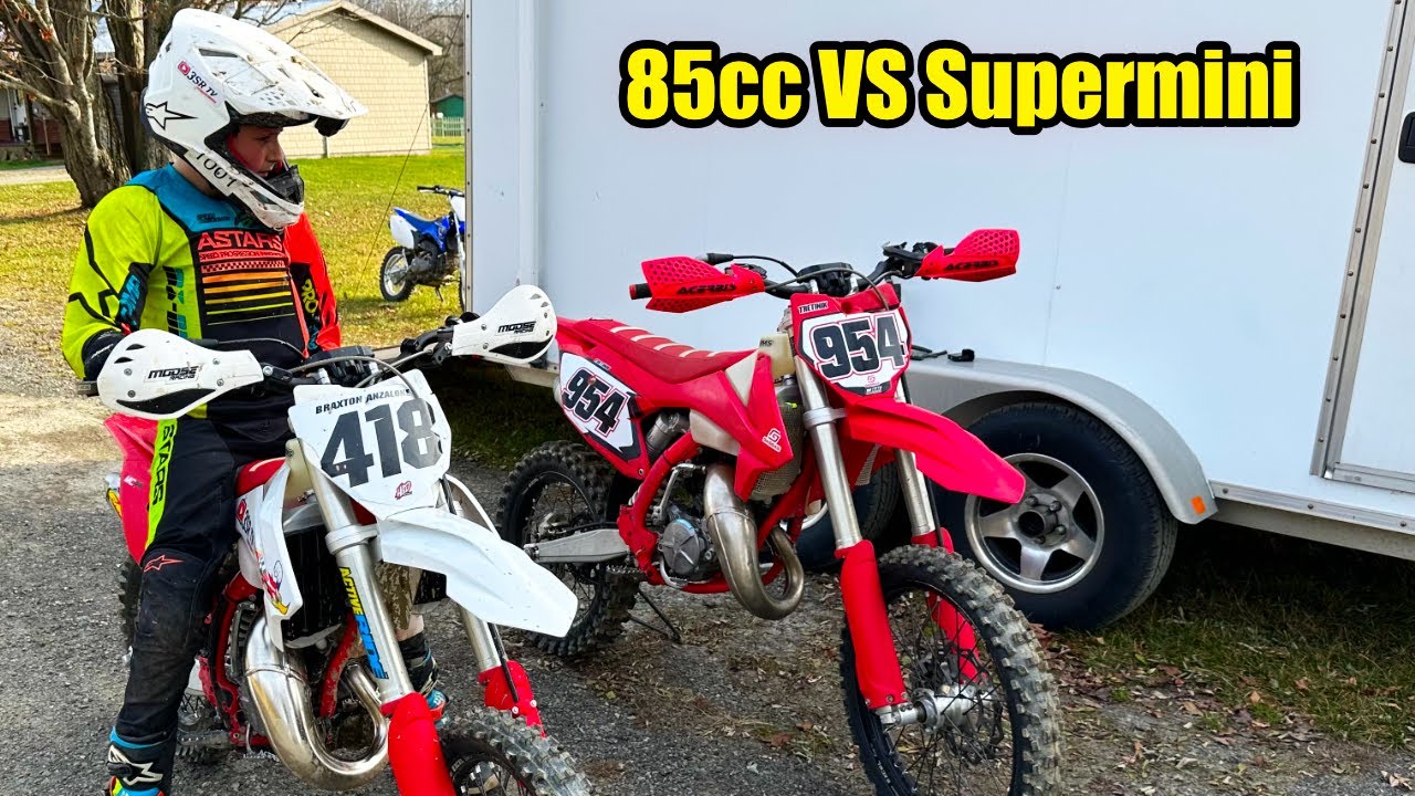 Big Difference! KTM/ Gas Gas/ Husqvarna 85cc VS Supermini 105cc 2 ...