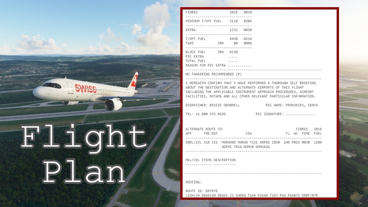 How to create a flight plan | Tutorial | MSFS Flight Tutorial #1 - YouTube