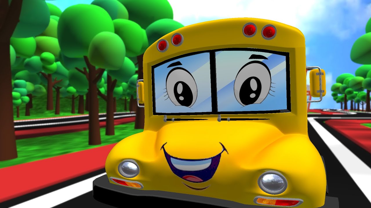 The wheels on the bus go round and round song | Wheels On The Bus ...