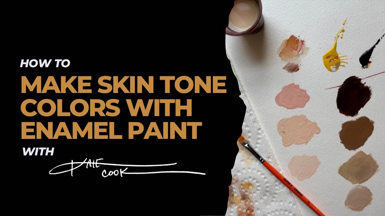How to Make Skin Tone Colors with Enamel Paint: A Quick Overview - YouTube