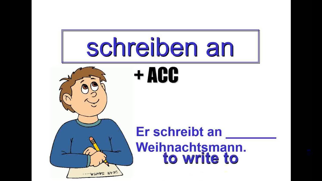 German Grammar: Verb-Preposition Combos (Accusative and Dative Case ...