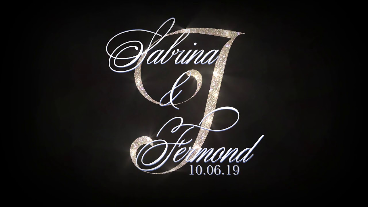 SPARKLY custom animated wedding monogram by Projectorgram for DJs and ...