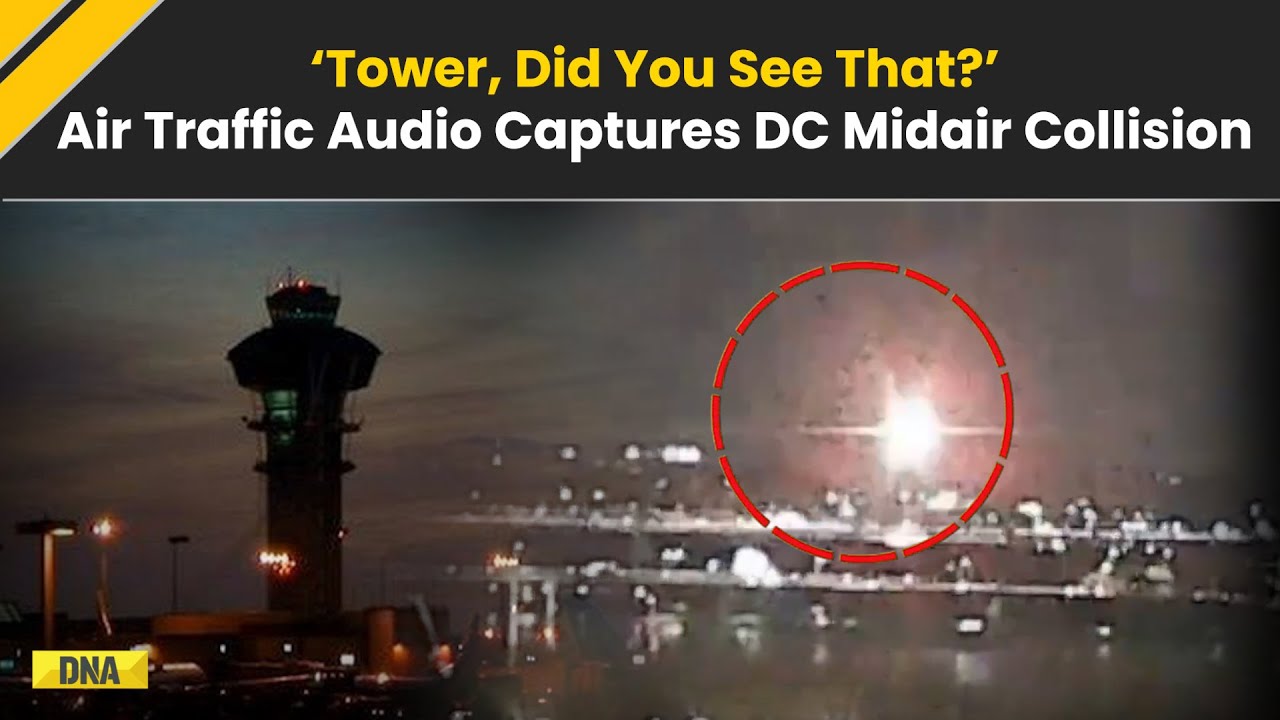 US Plane Crash: ATC Tower Audio Captures Moments After Plane Collided ...