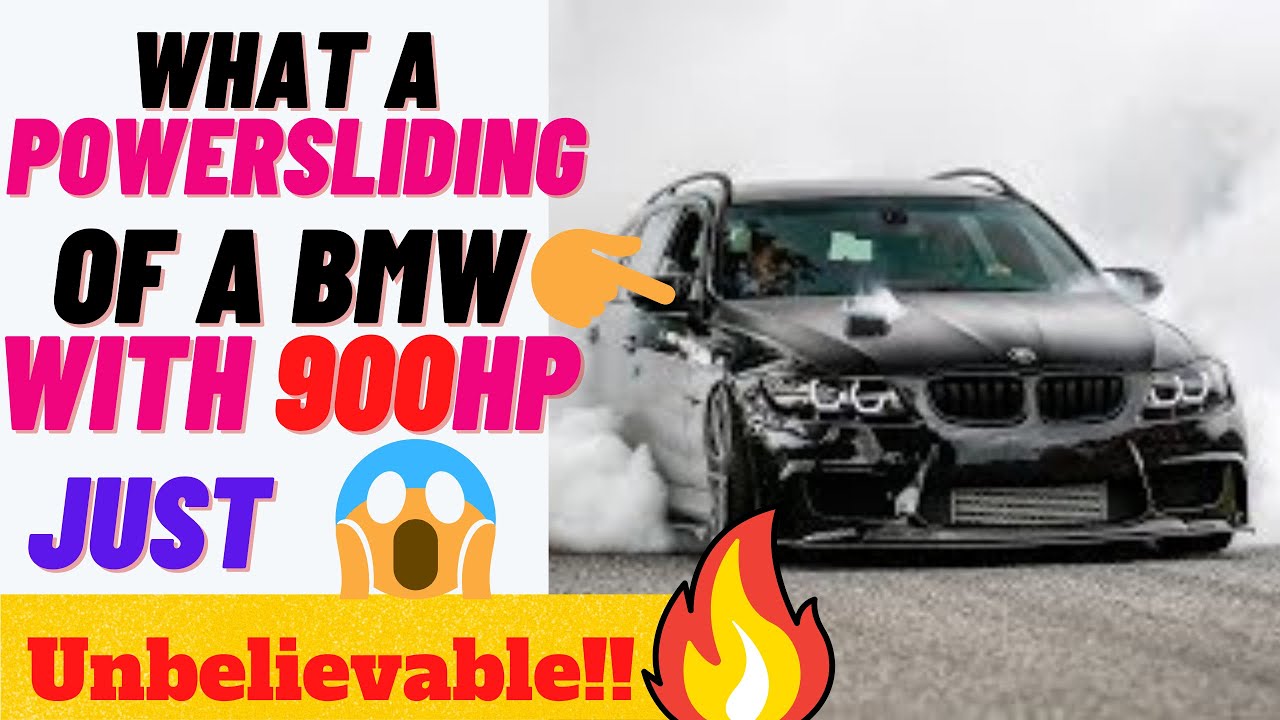 BMW E91 335i 900HP Beast 😱 powersliding with exhaust sound #short #bmw ...