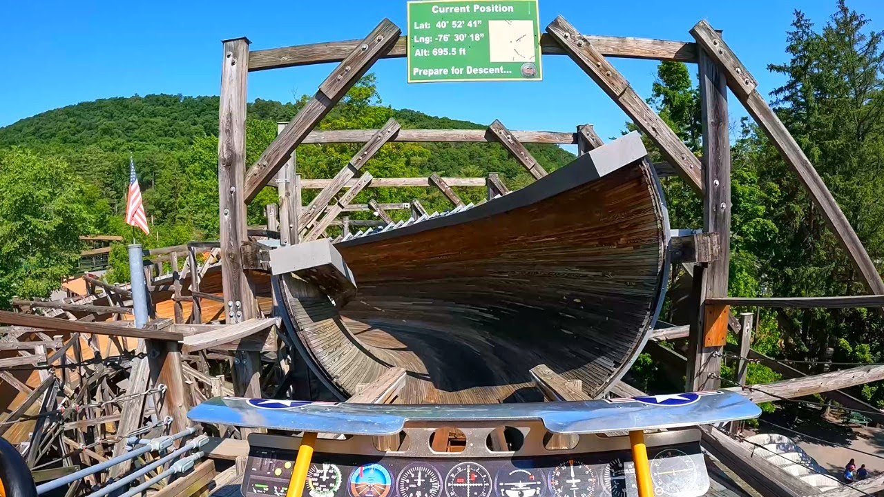 Flying Turns On Ride POV - Knoebels - YouTube