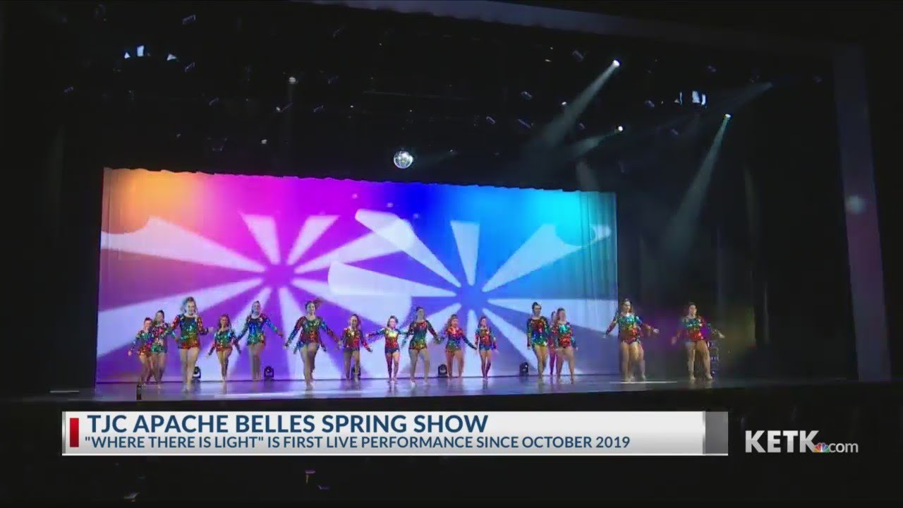 TJC Apache Belles light up the stage during their first performance ...