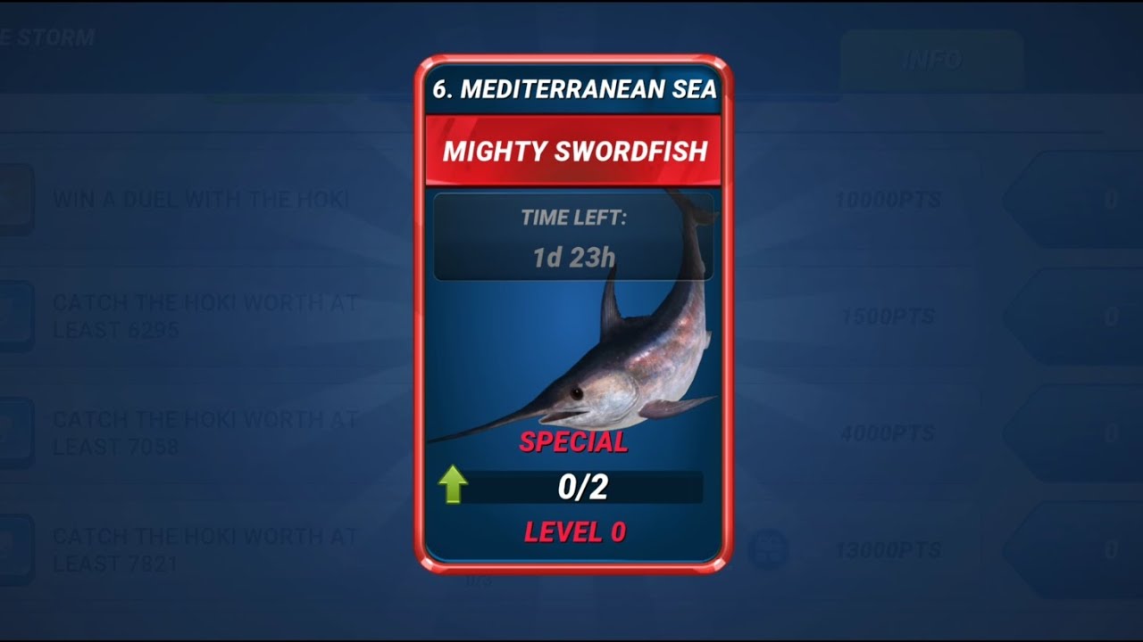 Let's Get MIGHTY SWORDFISH.(Special Fish) - YouTube