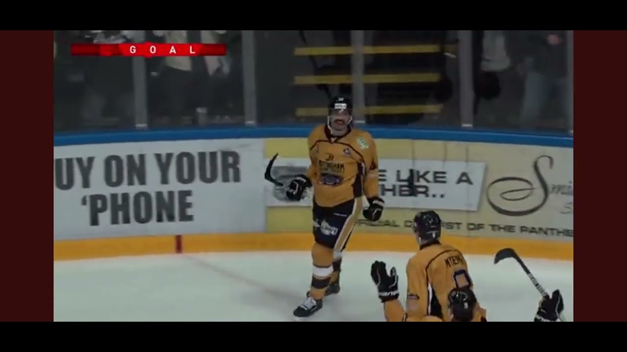 Luke Ferrara first goal with the Nottingham Panthers - YouTube
