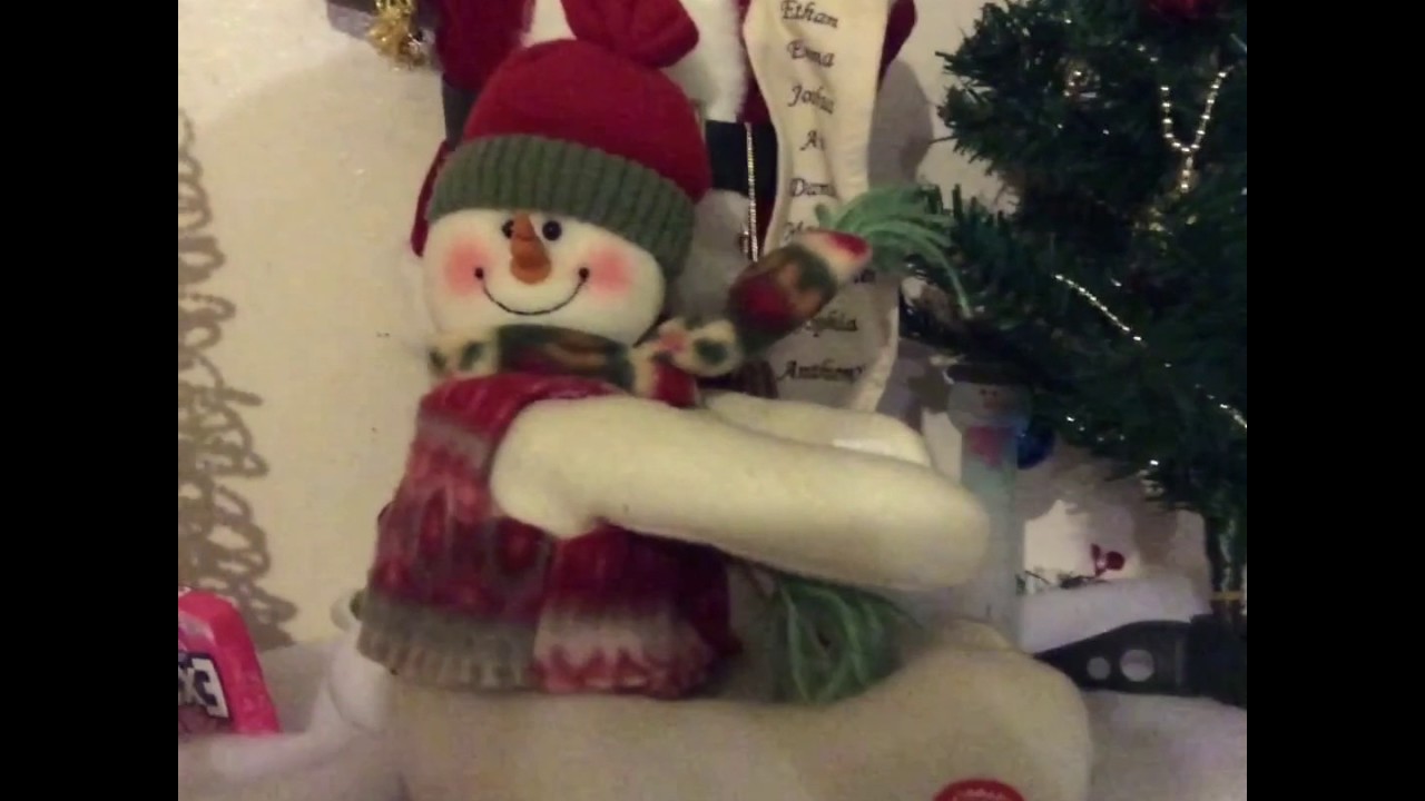 My frosty the snowman singing toy - YouTube