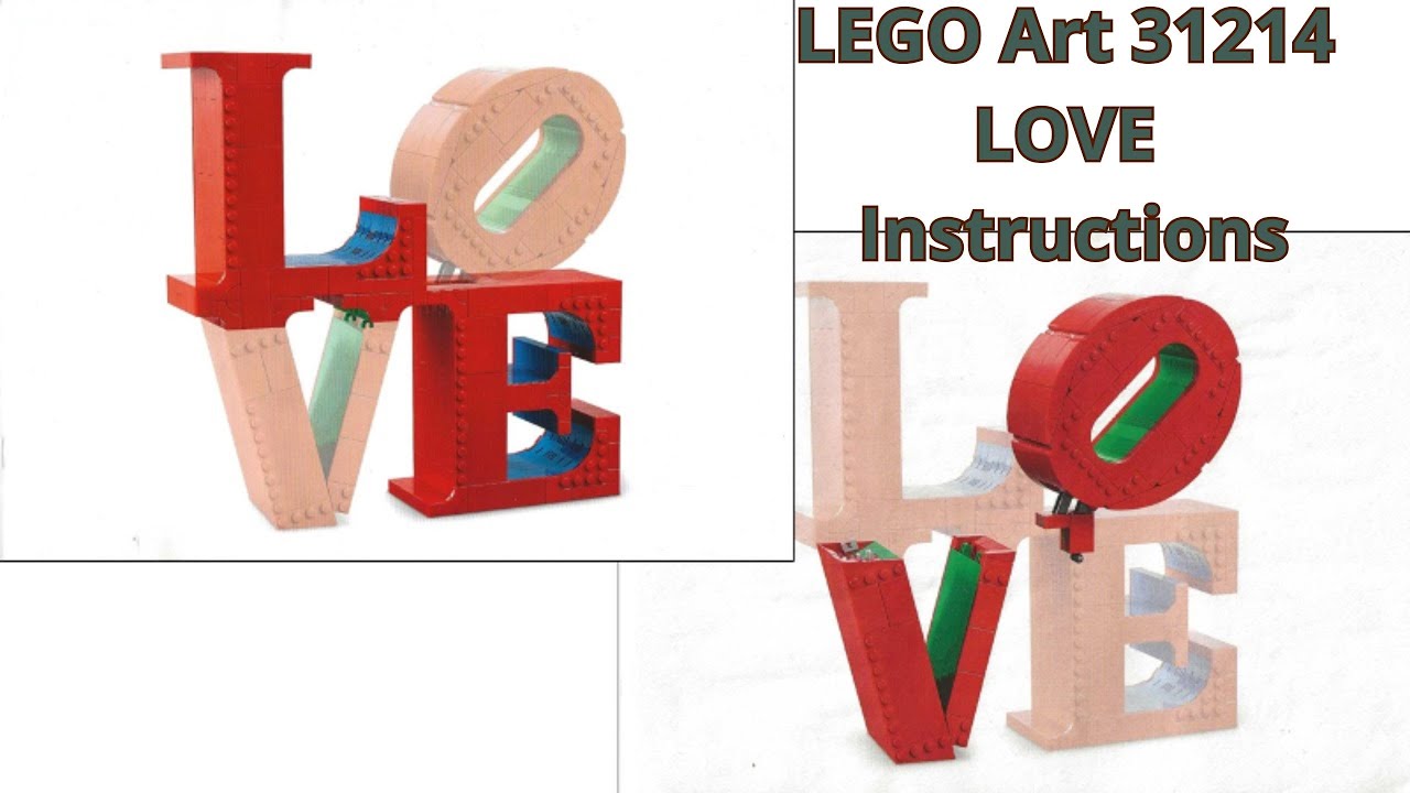 LEGO Art 31214 LOVE Instructions - YouTube