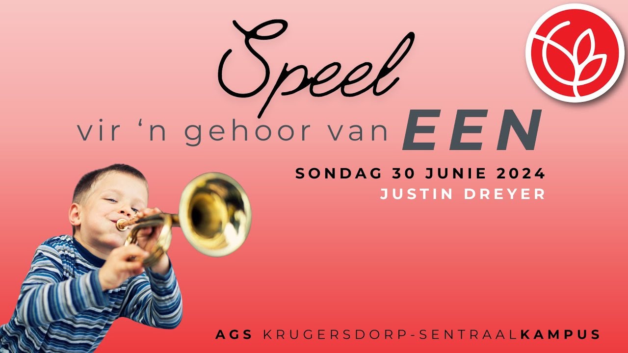 Sondag 30 Junie 2024 | Speel vir 'n gehoor van EEN | Justin Dreyer ...