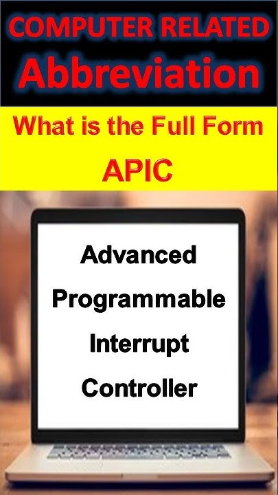 What Is The Full Form Of APIC (Advanced Programmable Interrupt Controller) #mcqshorts #shortsgk ...