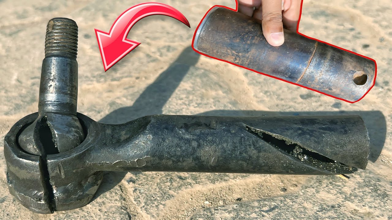 Vintage Mechanic Secrets: Making of Broken Steering Tie Rod End with ...