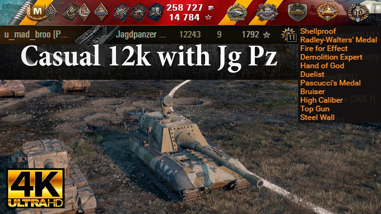Jagdpanzer E 100 video in Ultra HD 4K🔝 Casual 12k with Jg Pz, 1792 exp ...