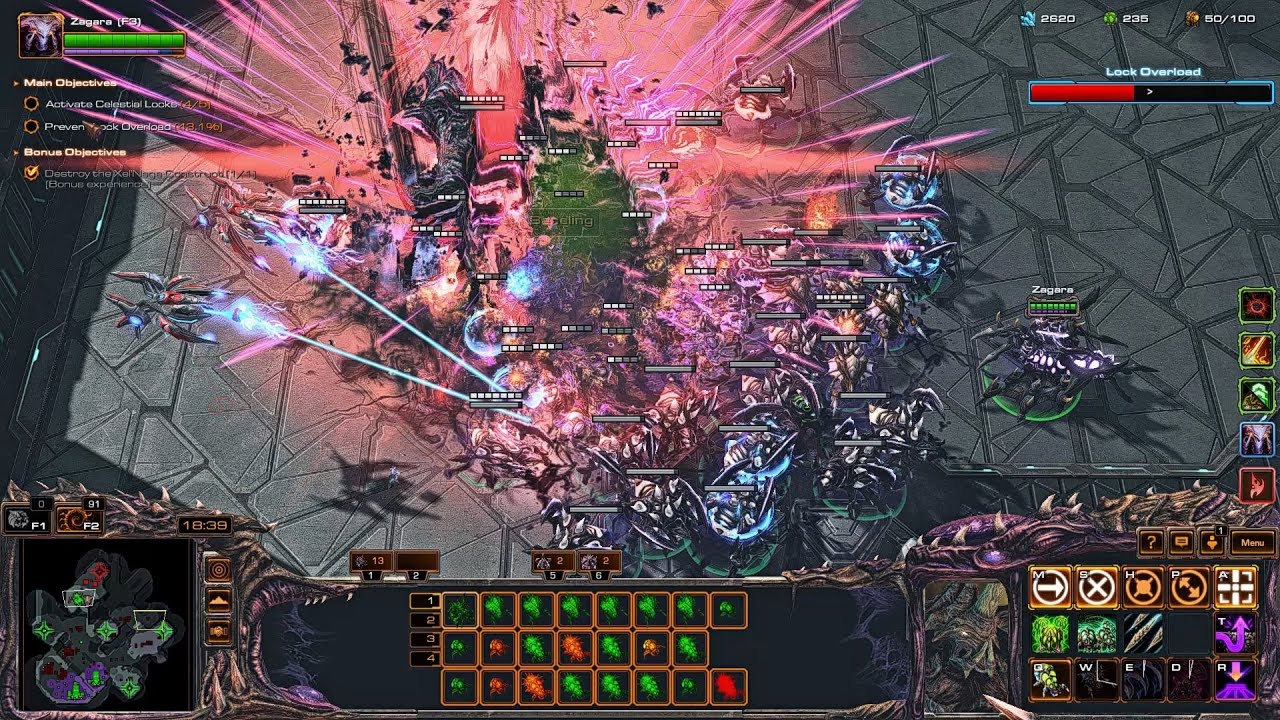 SC2 Co-Op Lock & Load "Burning Legion" Zagara GamePlay [Prestige : Apex ...