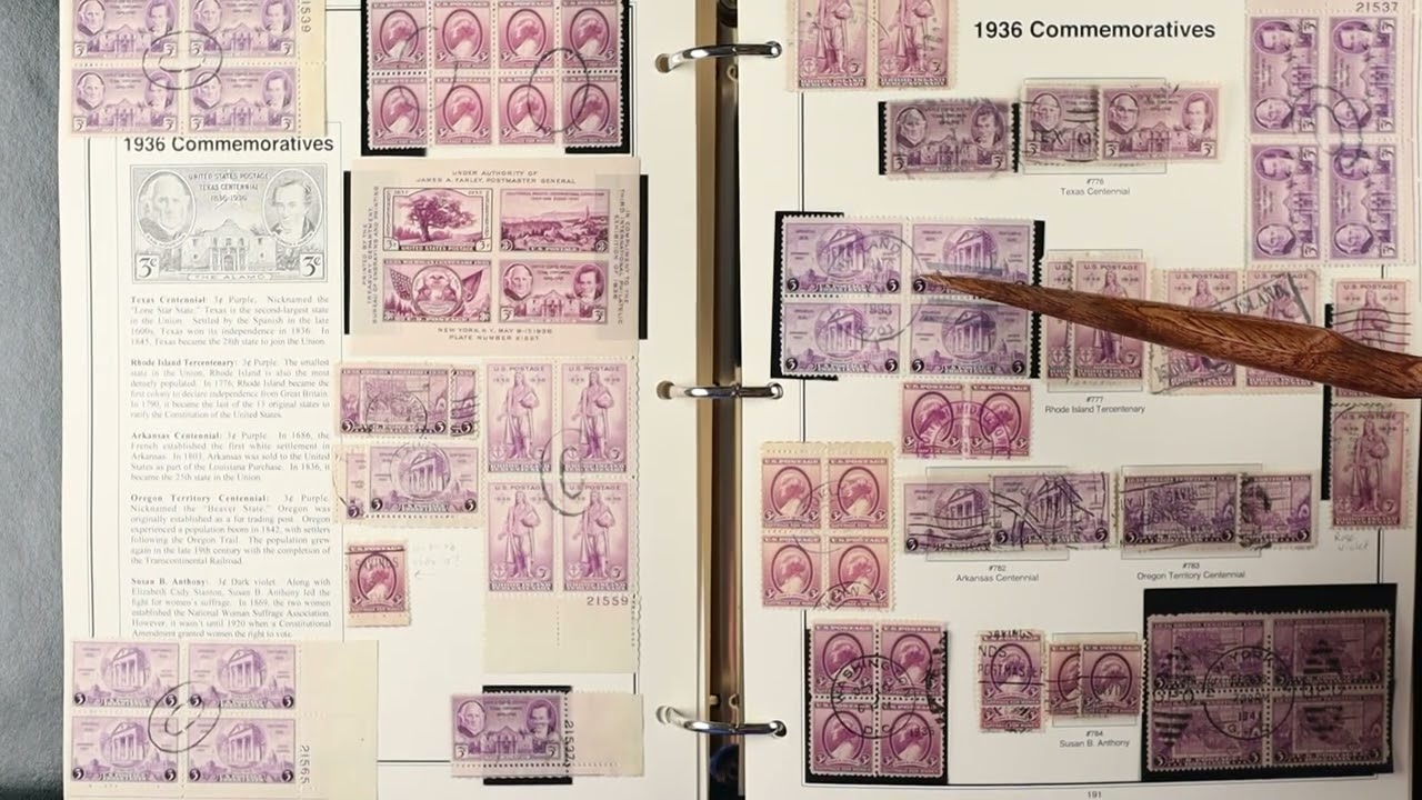 1935-1966 US Mystic Stamp Album - YouTube