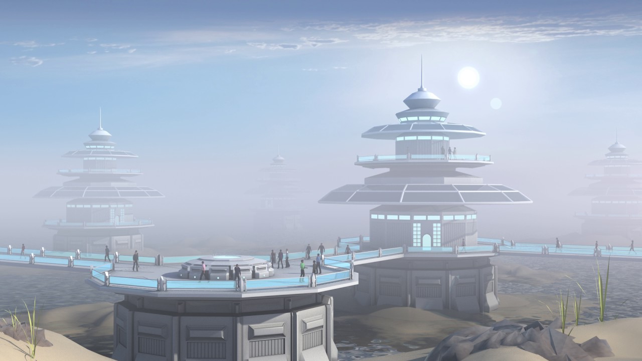 Futuristic Utopia - 3D environment Time-Lapse - YouTube