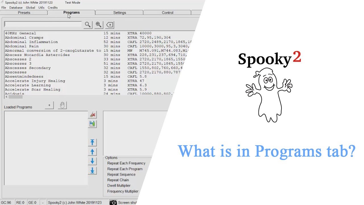 What is in Programs tab? - YouTube