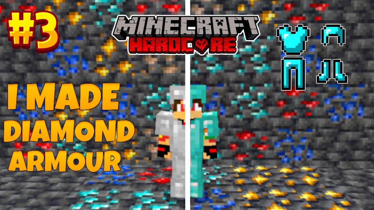 I Made Diamond Armour In Minecraft Hardcore Series | Minecraft Hardcore ...
