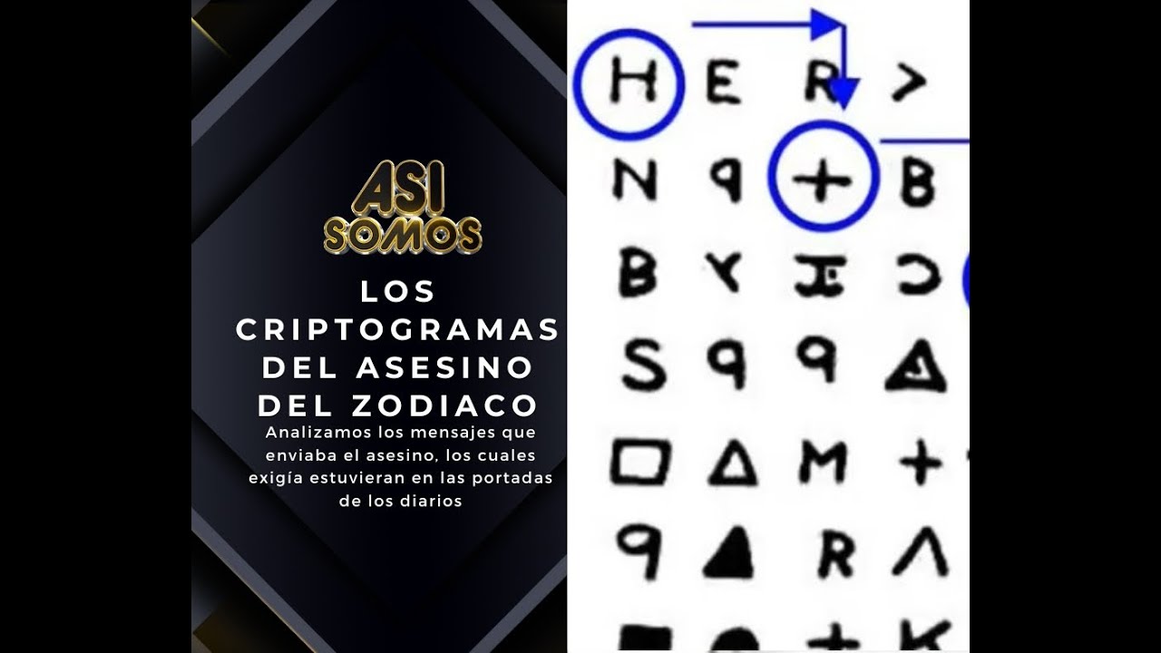 Los famosos criptogramas que el asesino del zodíaco usaba como pistas - YouTube