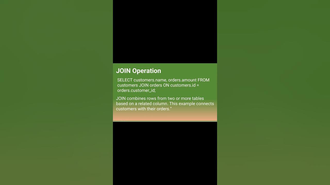 5 Most Common SQL Queries#SQL,#Queries - YouTube