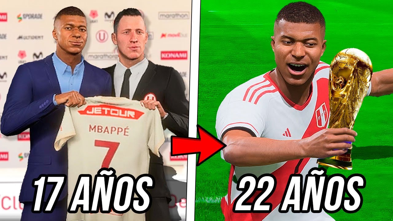 Reinicio la Carrera de Mbappe, pero como Peruano - YouTube