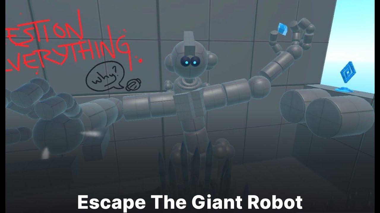 ESCAPING THE GAINT ROBOT | i made a game using the new experience - YouTube