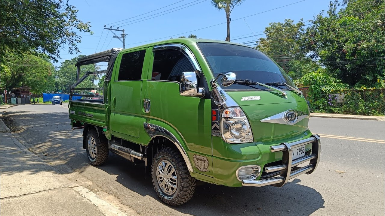 Kia Bongo 3 4x4 Double Cab Off road set up - YouTube