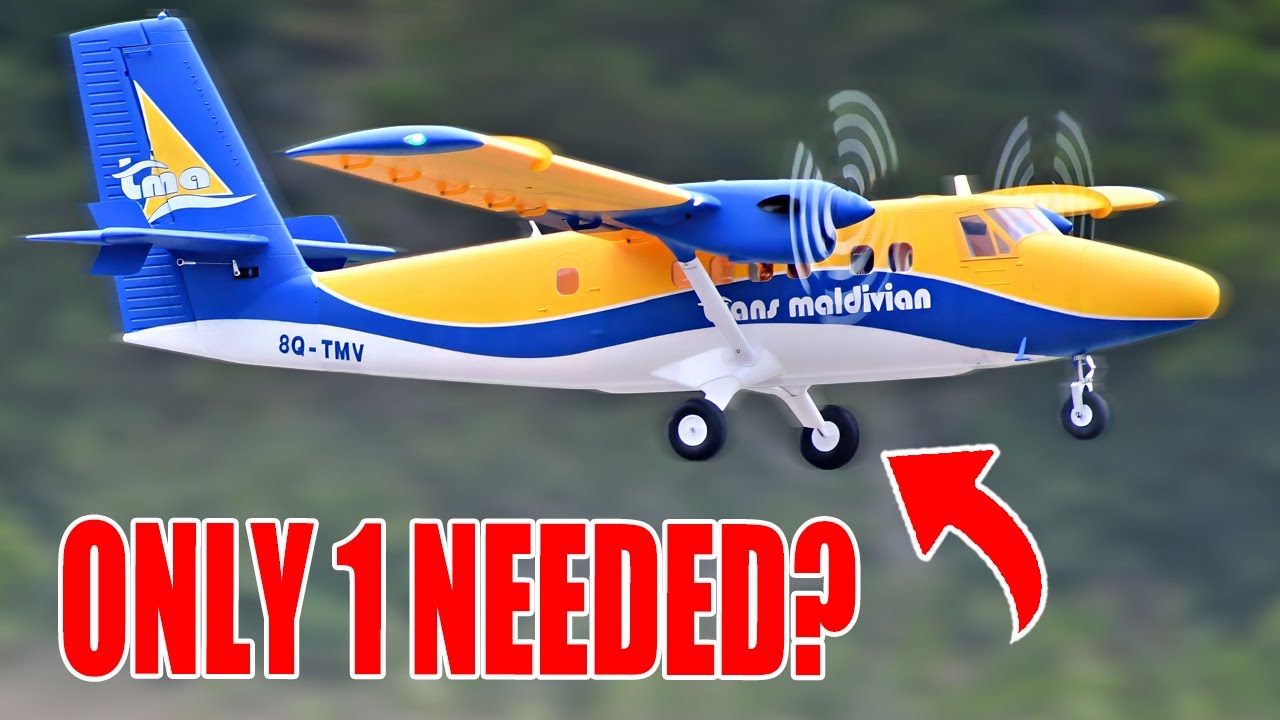 XFly-Model Twin Otter: Smooth Flying & Amazing One-Wheel Landings ...