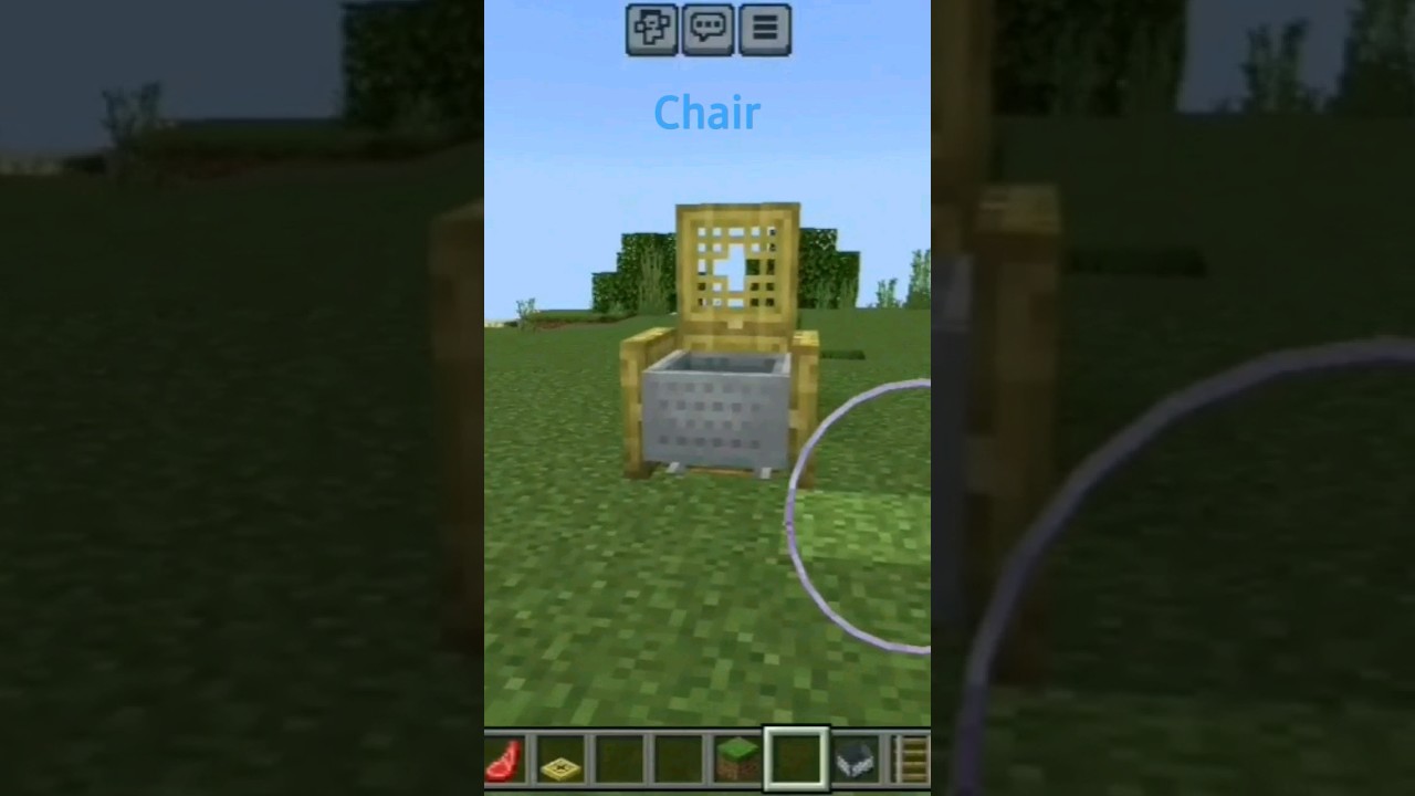 How to make chair in minecraft 1.20 #minecraft #shortsfeed #build # ...