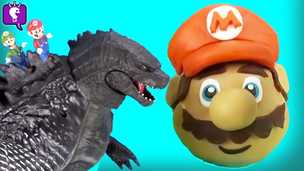 Mario Surpise Toys with Godzilla Yoshi on HobbyFamilyTV - YouTube