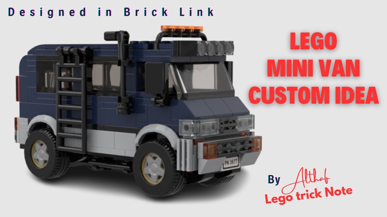 LEGO Mini Van Custom Build | Unique Design in BrickLink Studio 2.0 - YouTube