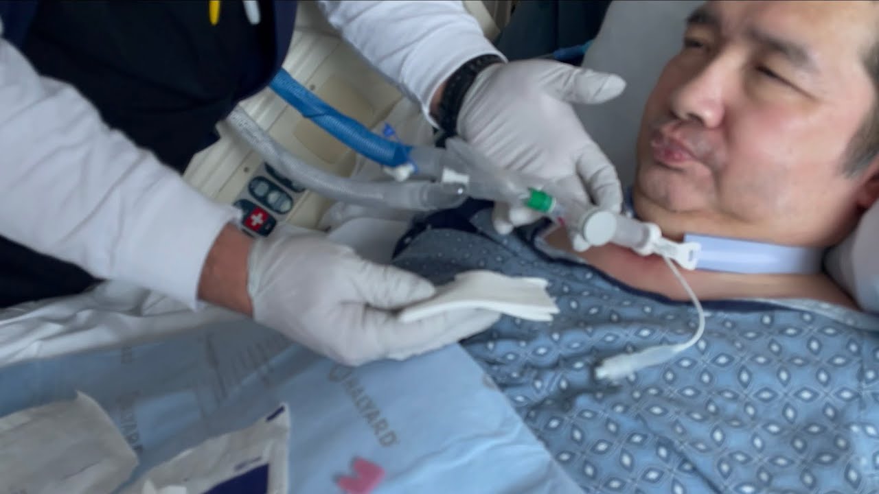 Trach Care: Changing the Dressing - YouTube