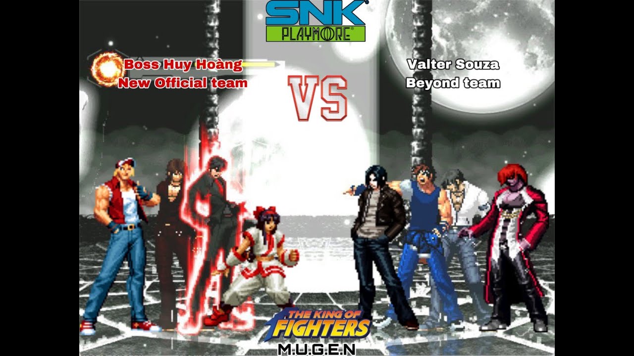 KOF MUGEN - Boss Huy Hoàng's New Official team VS Valter Souza's New ...