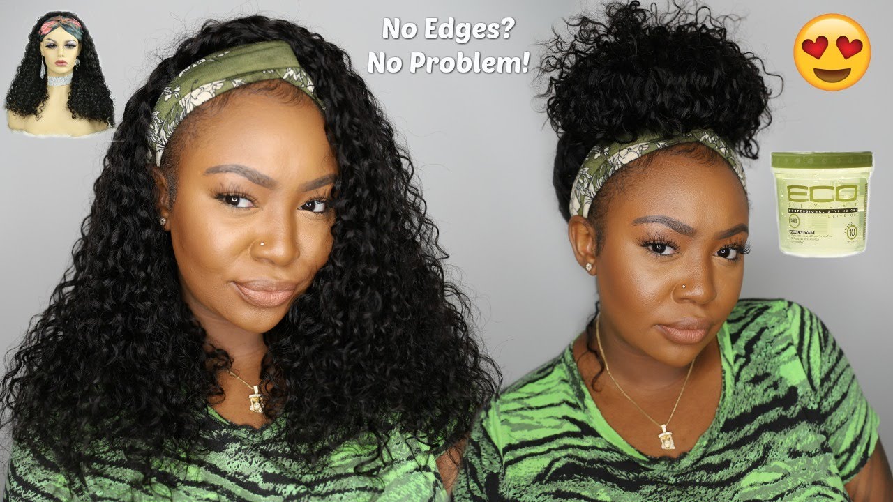🙋🏾‍♀️ NO EDGES? 🔥 NEW* GLUELESS WATER WAVE HEADBAND WIG | ft. YOUTH ...