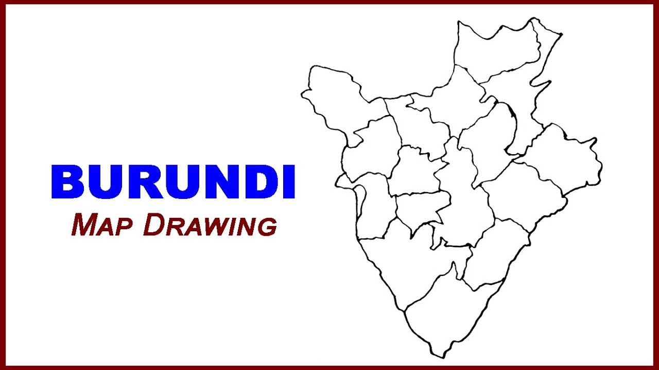 How to draw Burundi Map with Regions - YouTube