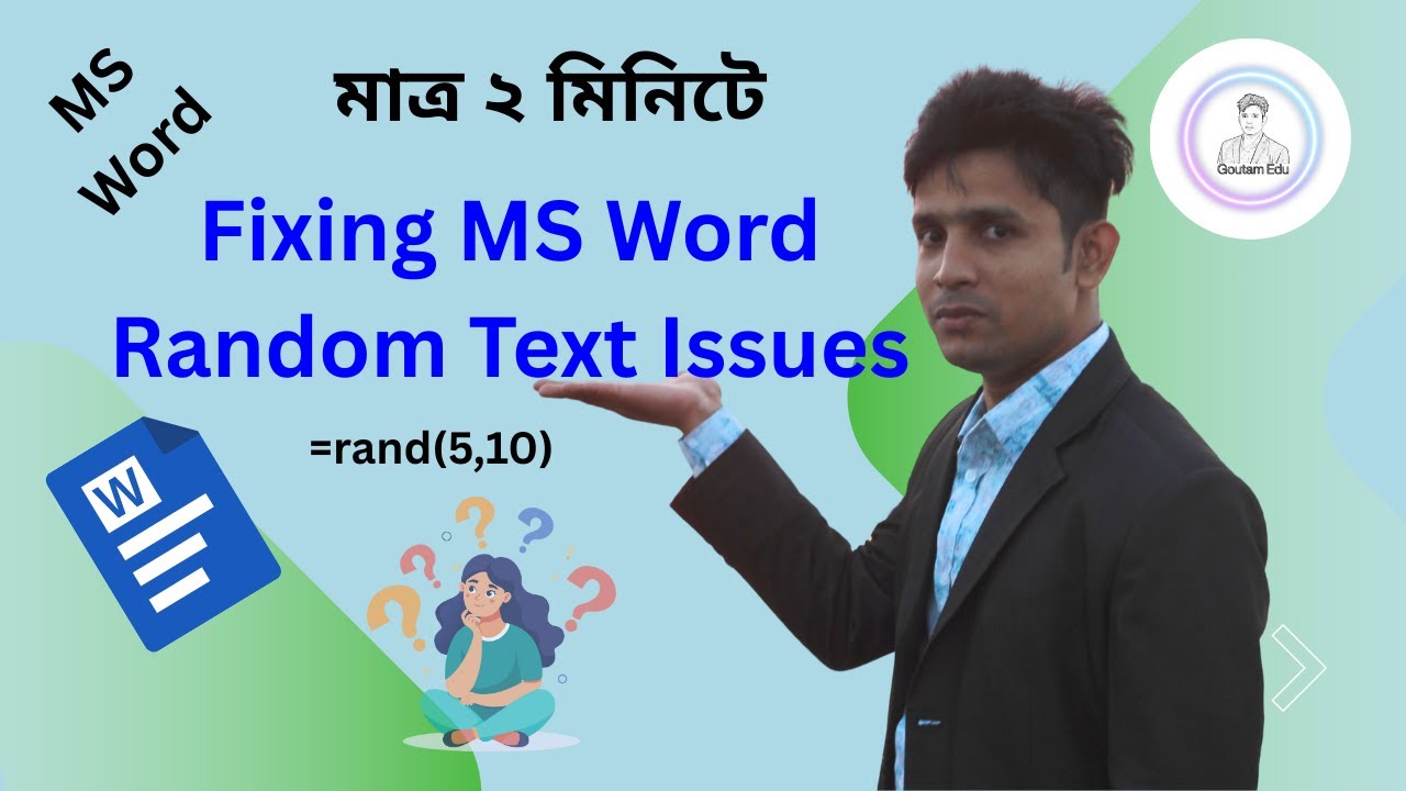 The Surprising Truth About Fixing MS Word Random Text Issues - YouTube
