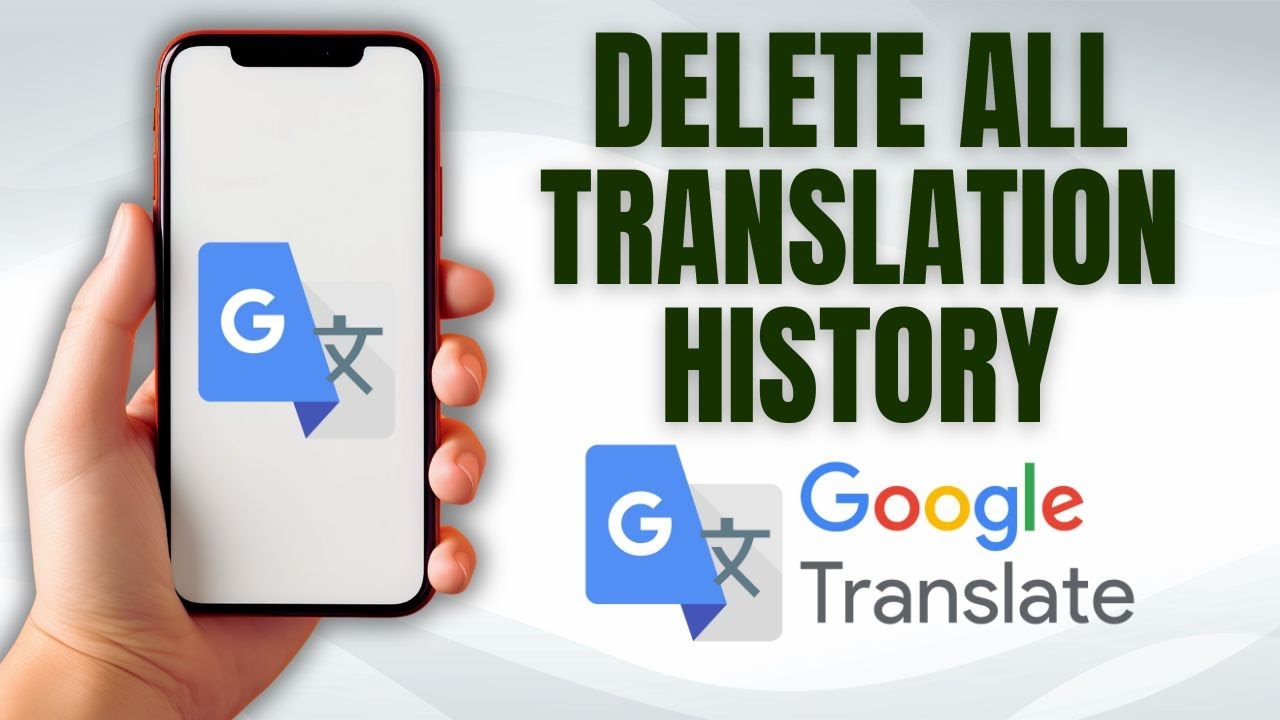 How To Delete All Translation History In The Google Translate App - YouTube