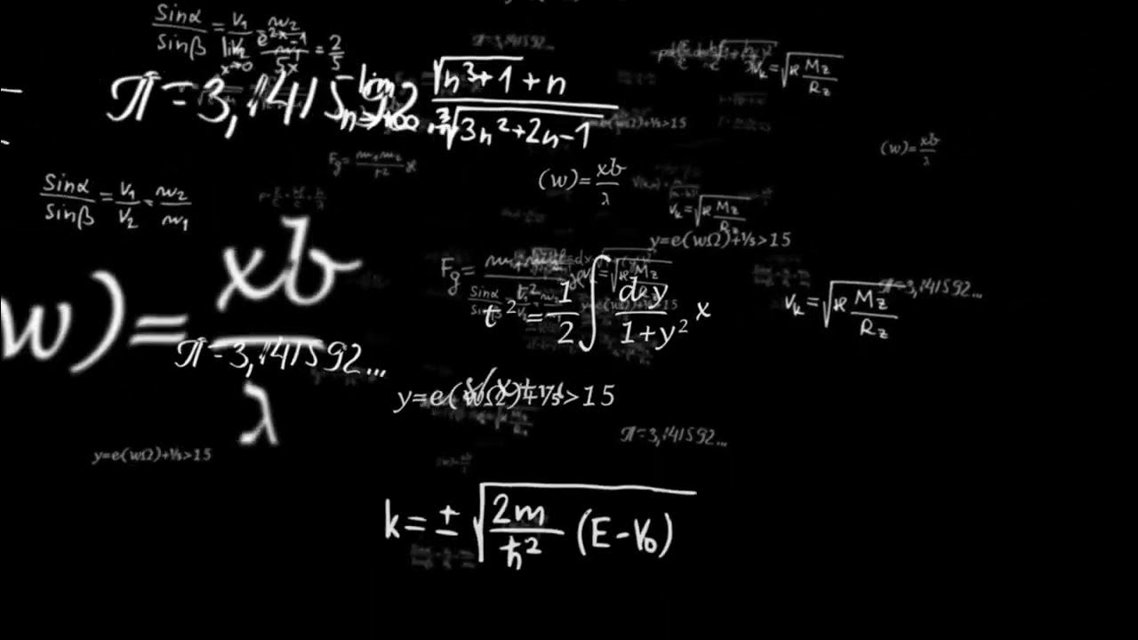 Mathematic Formulas Numbers Animation Background Rendering Loop with Alpha Channel 4K - YouTube