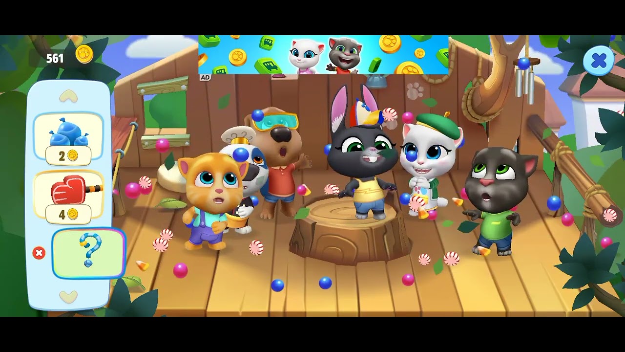 my talking Tom friends - treehouse gameplay android mobile - YouTube