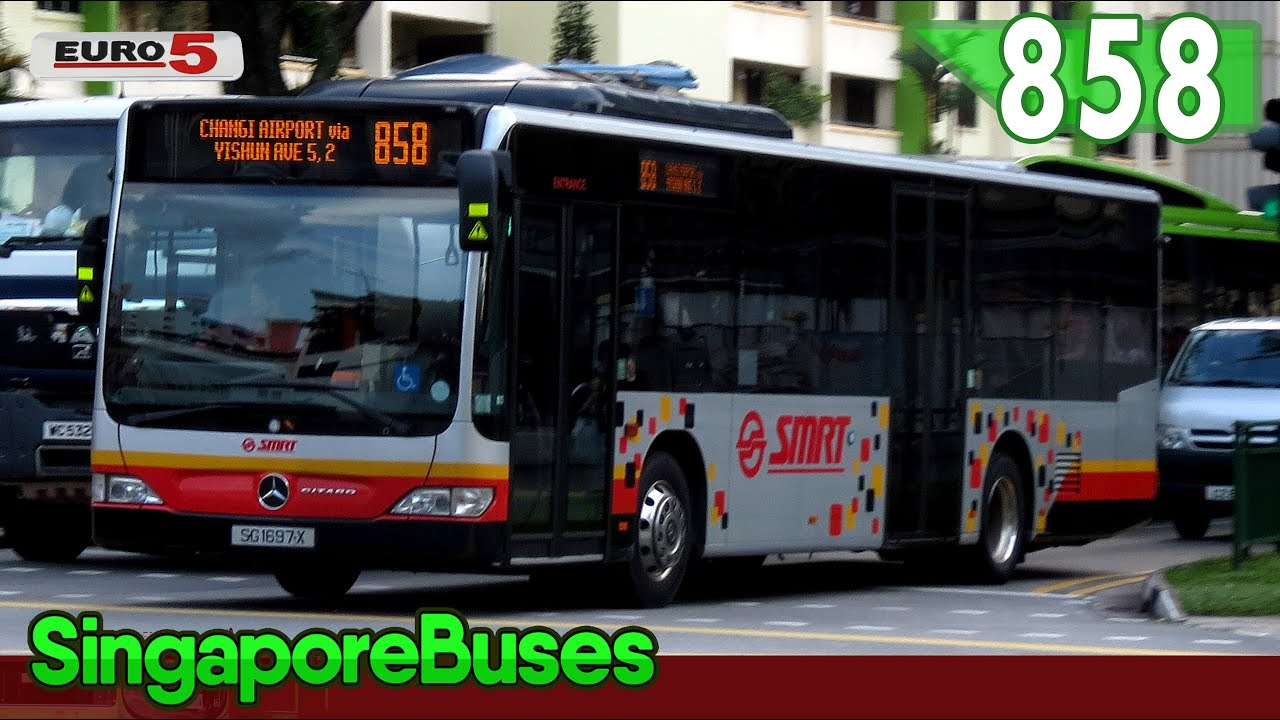 [SMRT Buses] SG1697X @ 858 | Mercedes-Benz O530 Citaro (Voith) - YouTube
