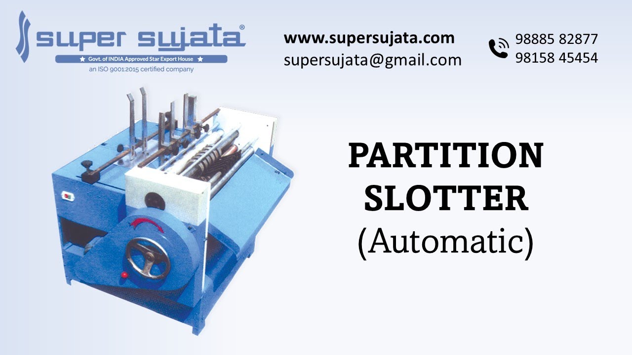 Partition Slotter Machine (Automatic) | SUPER SUJATA | #corrugatedbox ...
